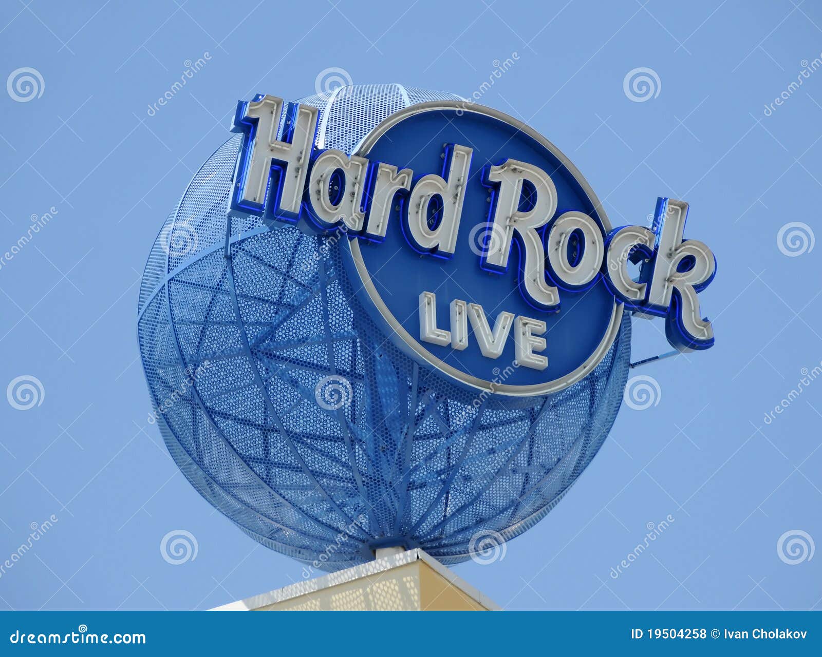 Hard Rock Hotel and Casino Sign Editorial Stock Photo - Image of sphere ...
