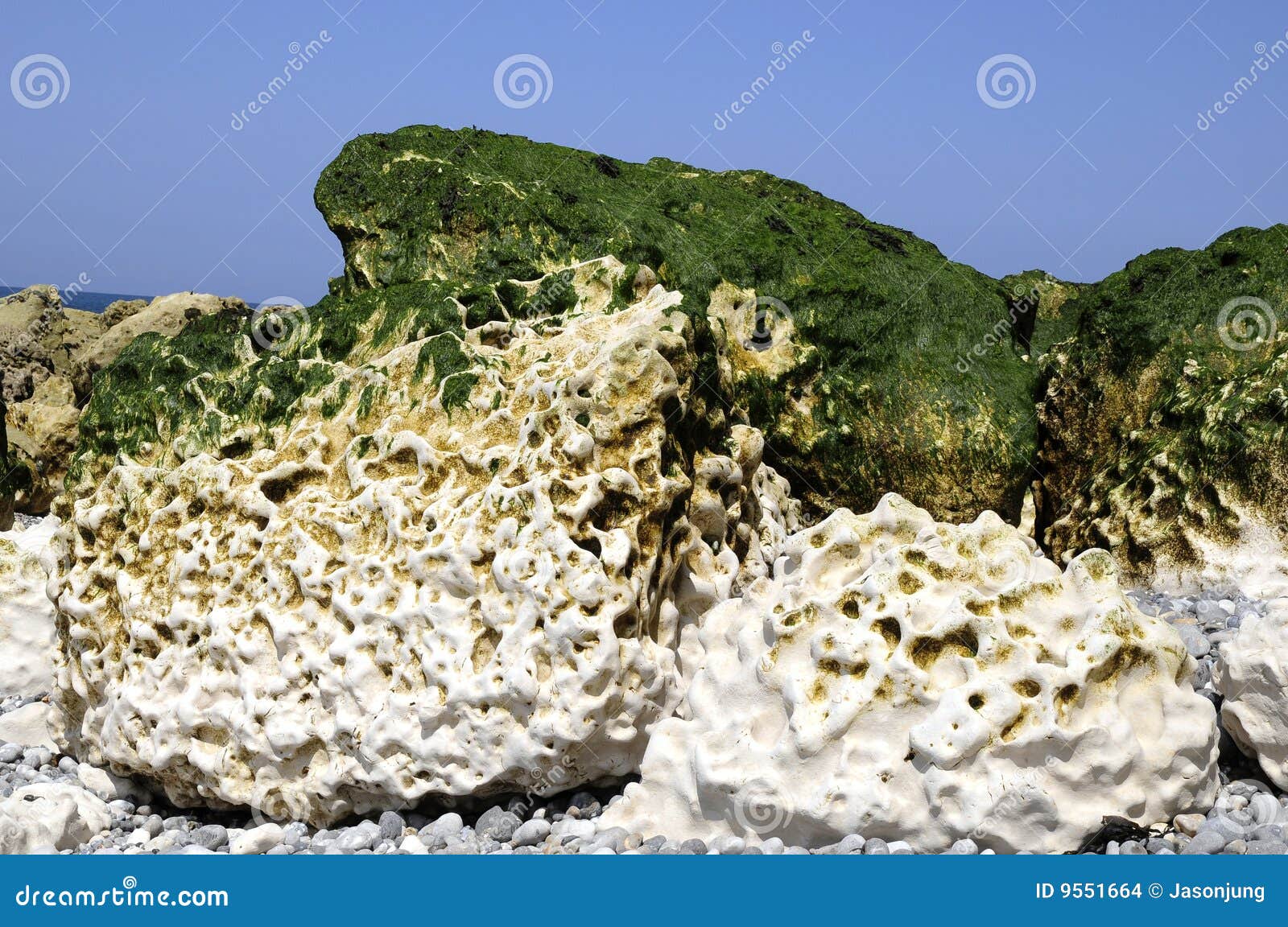 Hard rocks on the coast stock photo. Image of gravel, prevent - 9551664