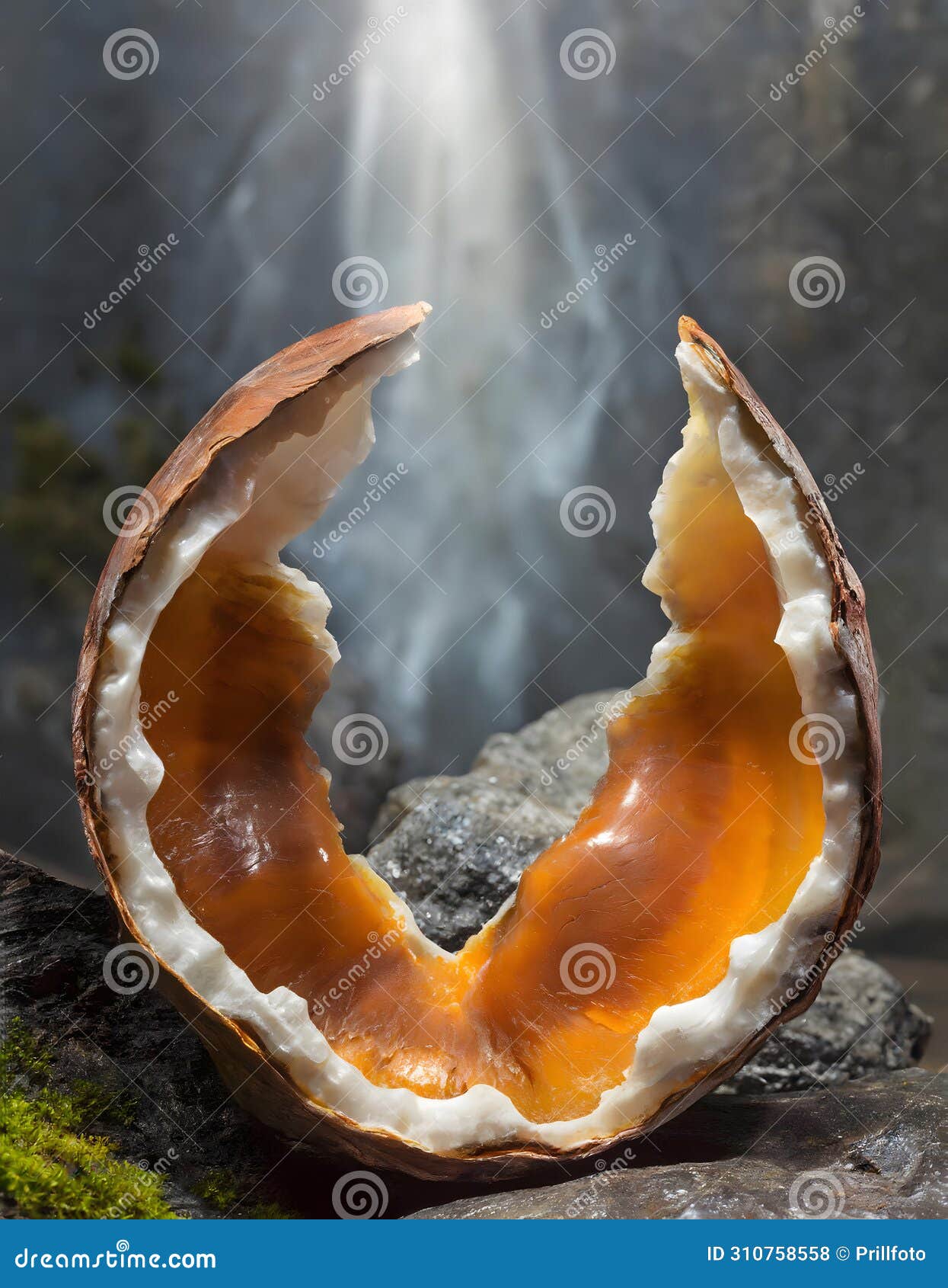 Hard shell with soft core stock illustration. Illustration of shell ...