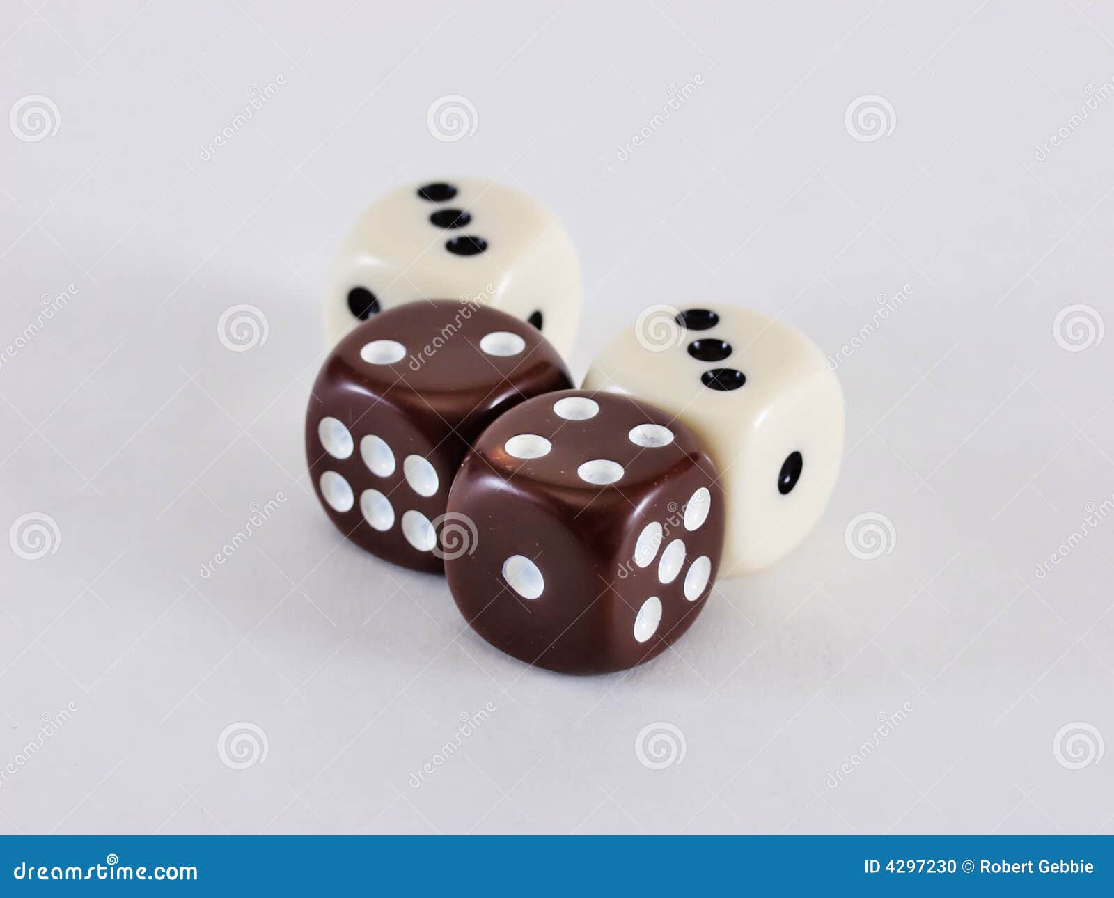 Hard Six and Easy Six stock photo. Image of double, isolated - 4297230