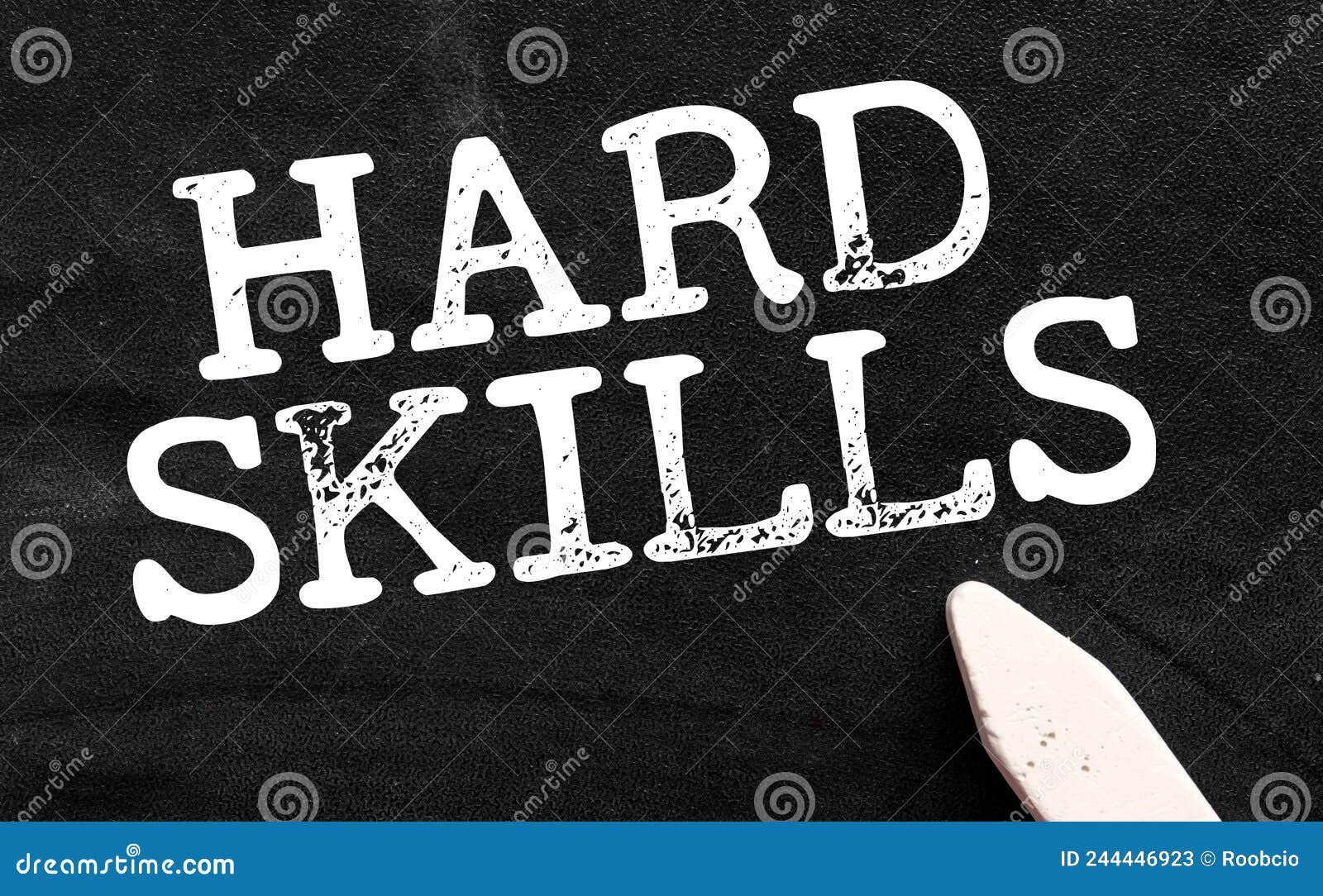 HARD SKILLS Words on a Black Chalk Board Stock Image - Image of ...