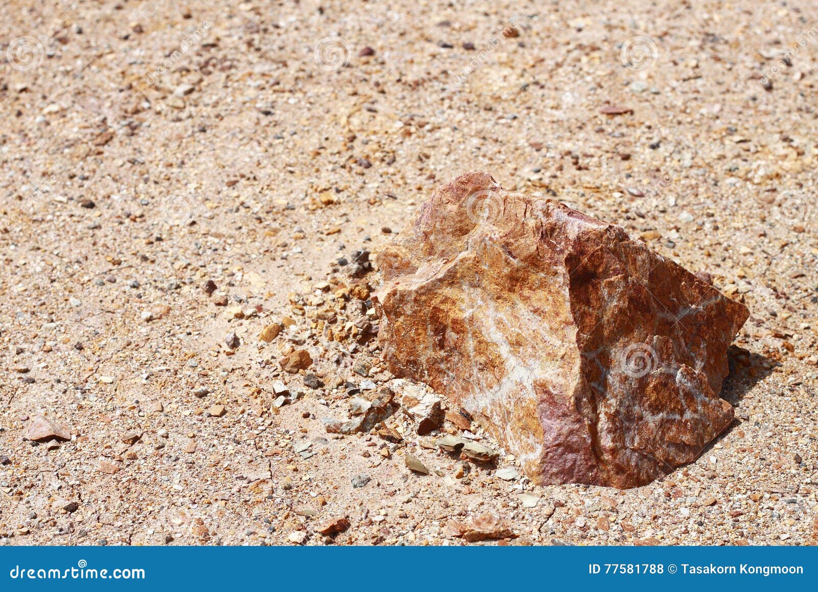 Hard Stone on Ground with Laterite Stock Photo - Image of coarse ...