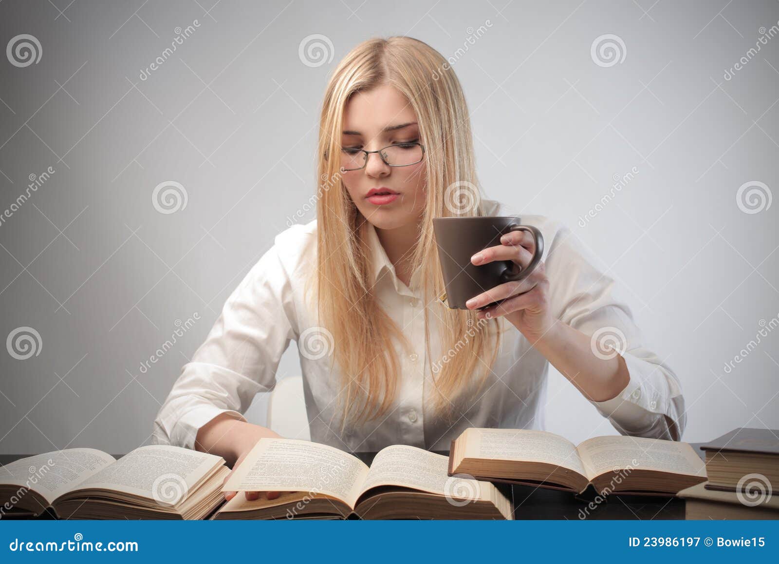 Hard study stock image. Image of study, education, woman - 23986197