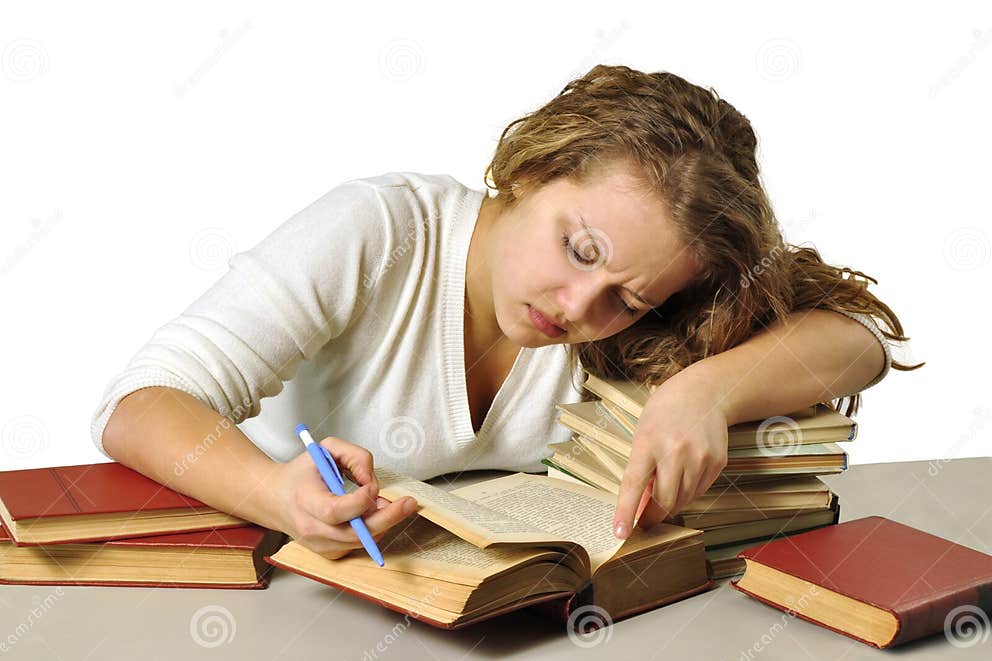 Hard studying stock photo. Image of book, studying, school - 22472050