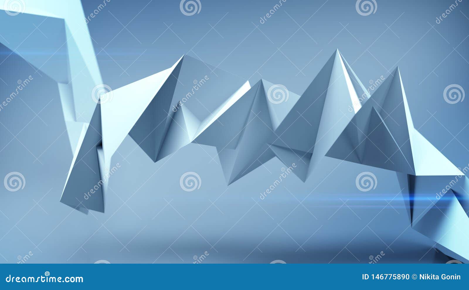 Hard Surface Blue Shape 3D Render Stock Illustration - Illustration of ...