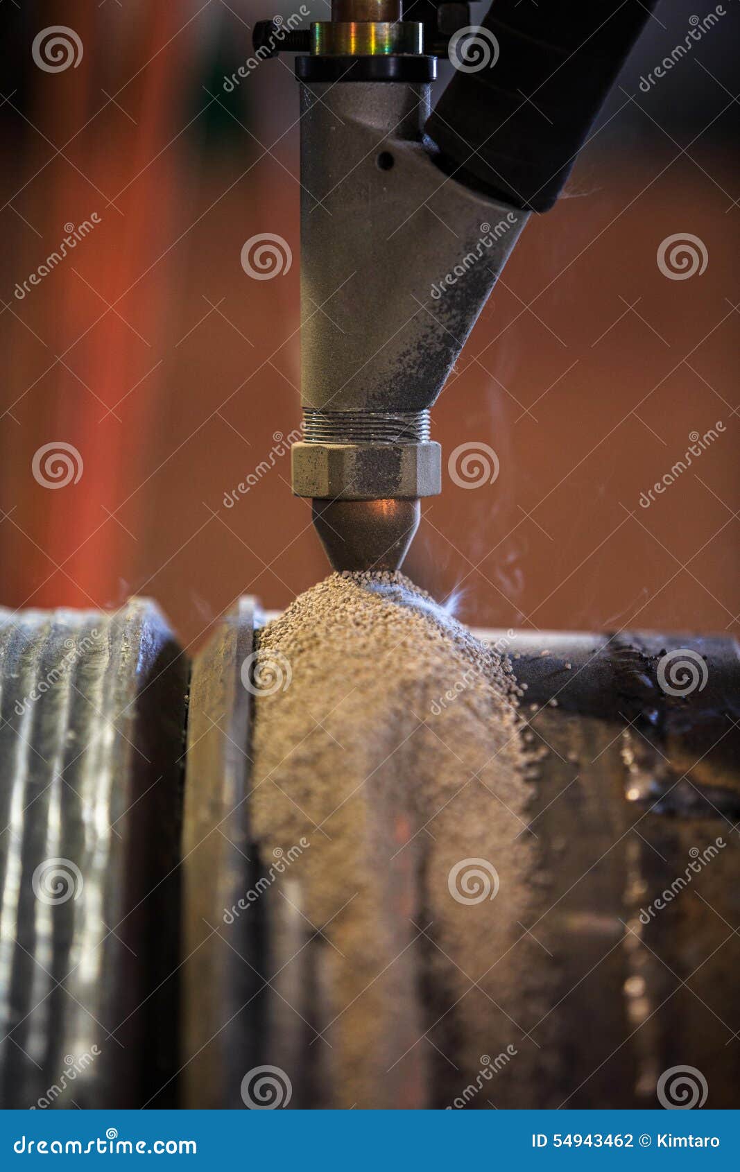 Hard Surfacing by Submerge Arc Welding Process Stock Photo - Image of ...