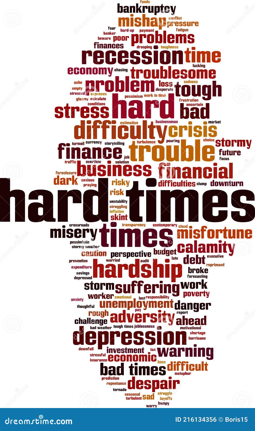 Calamity And Hardship In Life - Pictured By Word Calamity As A Heavy ...