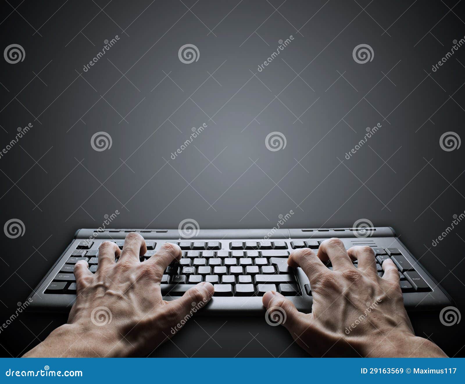 Hard typing on keyboard stock image. Image of data, danger - 29163569