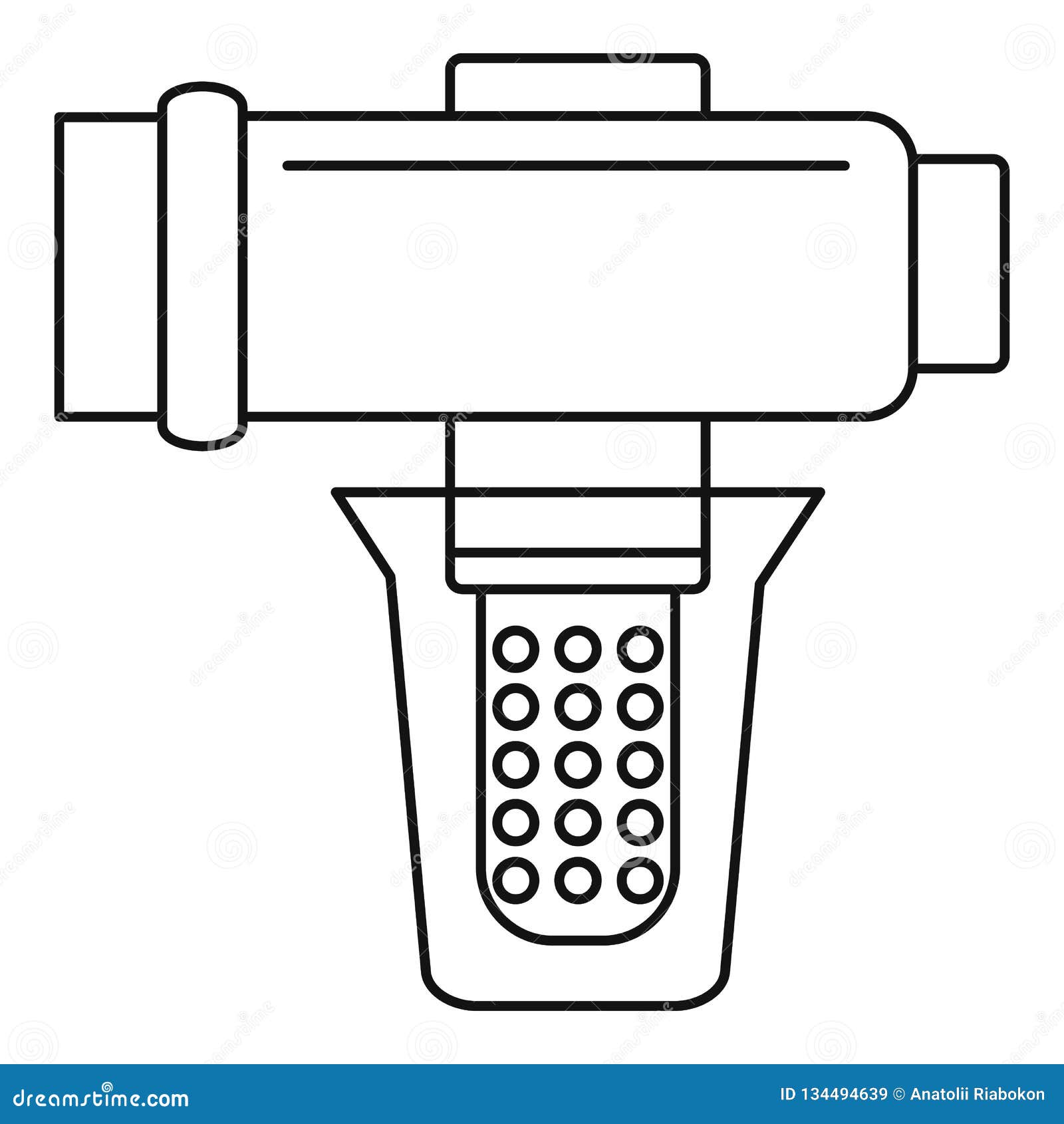 Hard Water Filtering Icon, Outline Style Stock Vector - Illustration of ...
