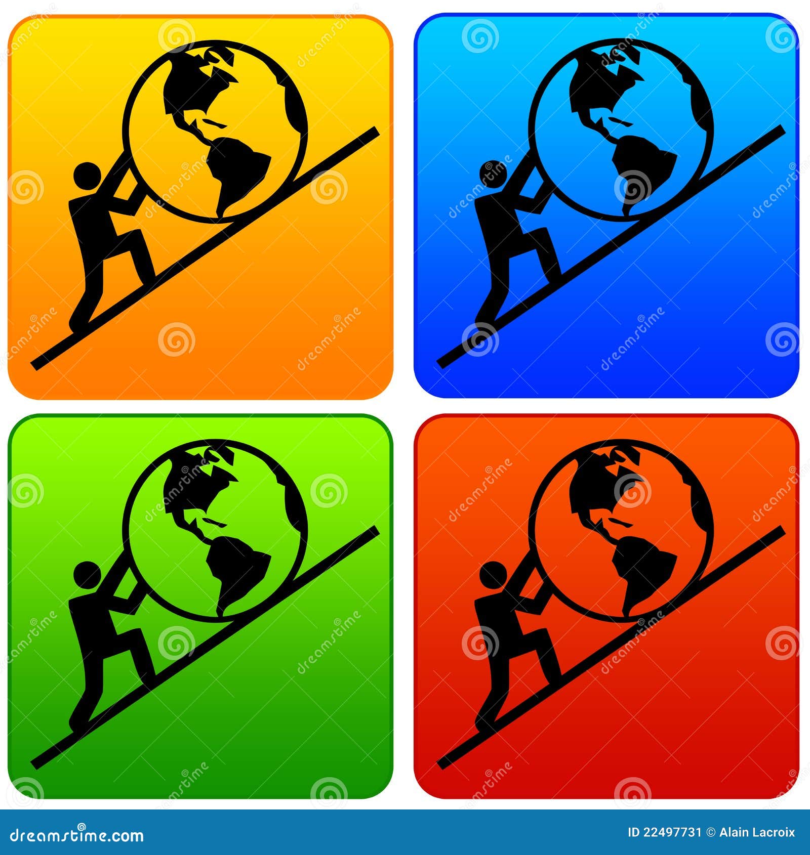 Hard work stock illustration. Illustration of effort - 22497731