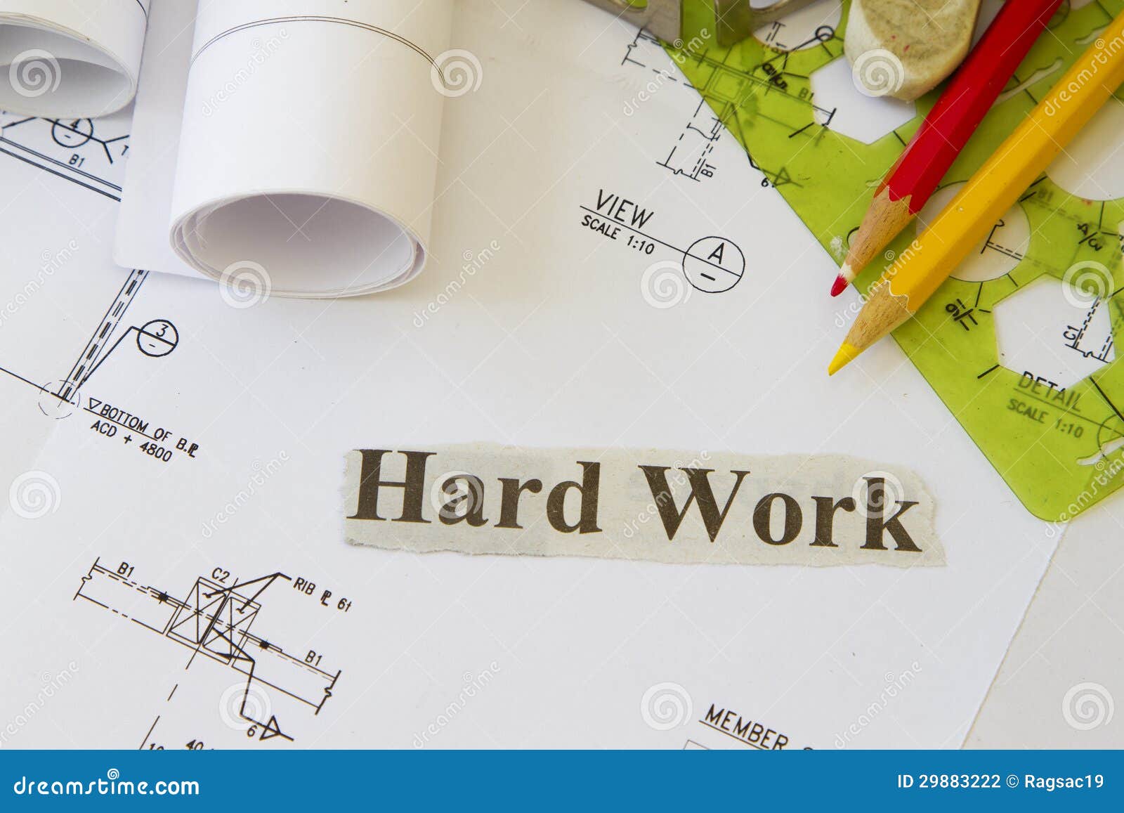 Hard work stock photo. Image of comissioning, paperworks - 29883222