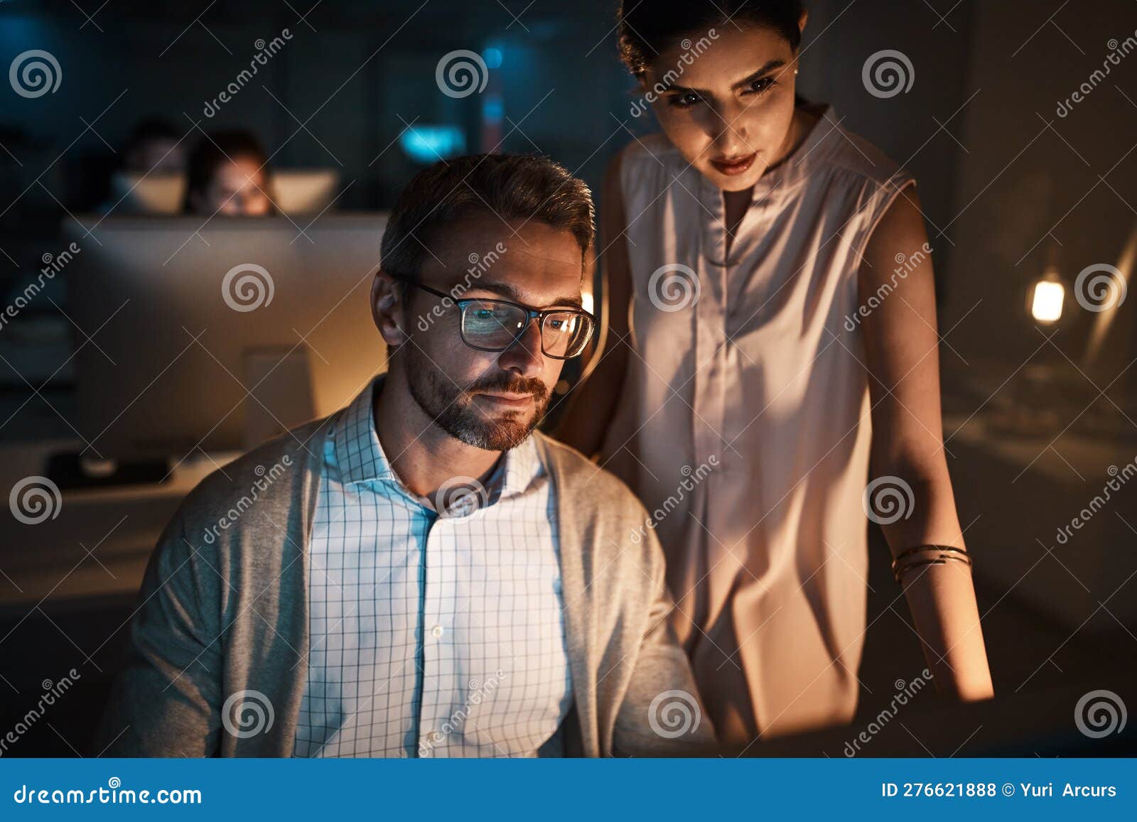 Hard Work is a Big Deciding Factor for Success. Two Businesspeople ...