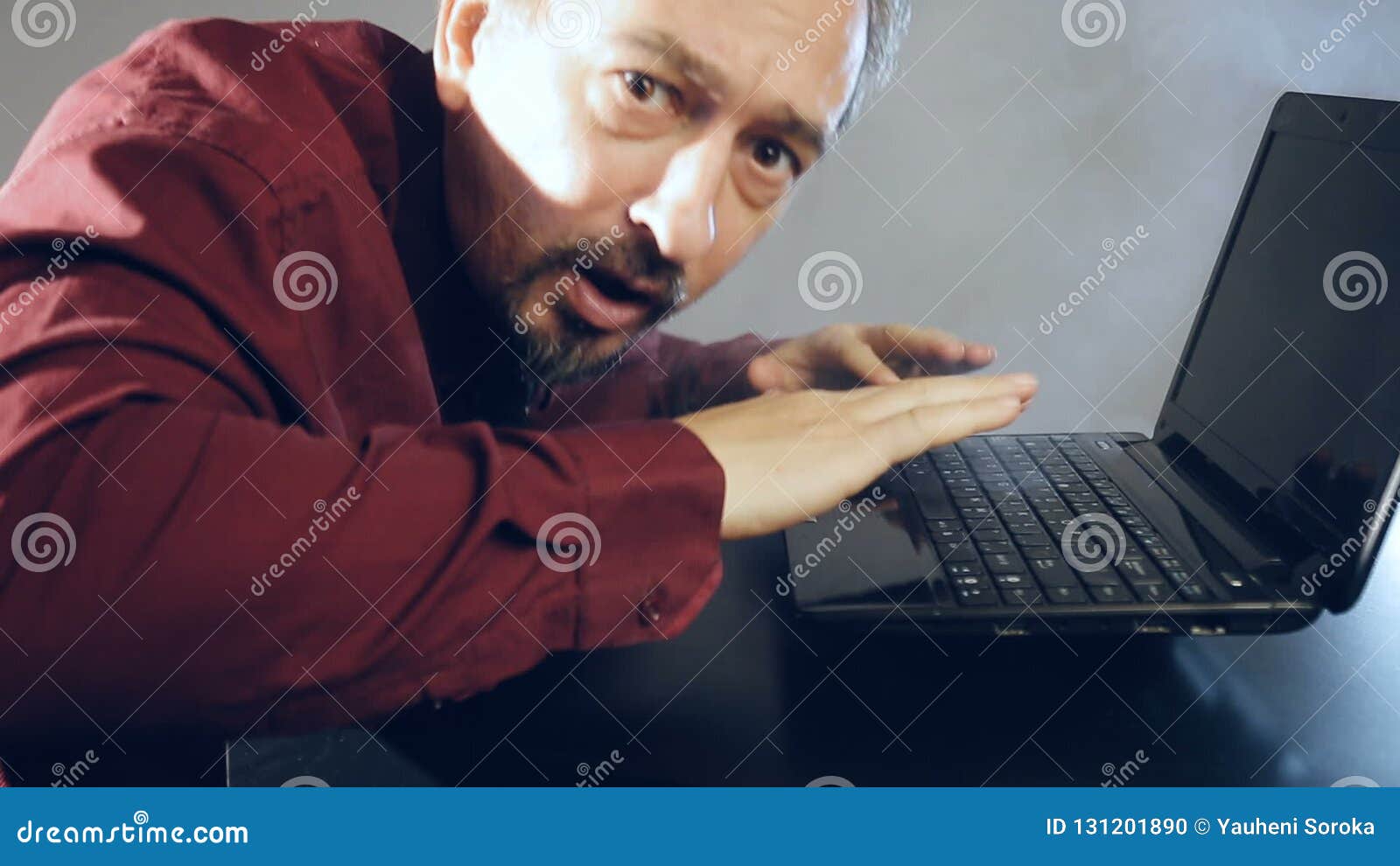 Hard work on computer stock footage. Video of person - 131201890