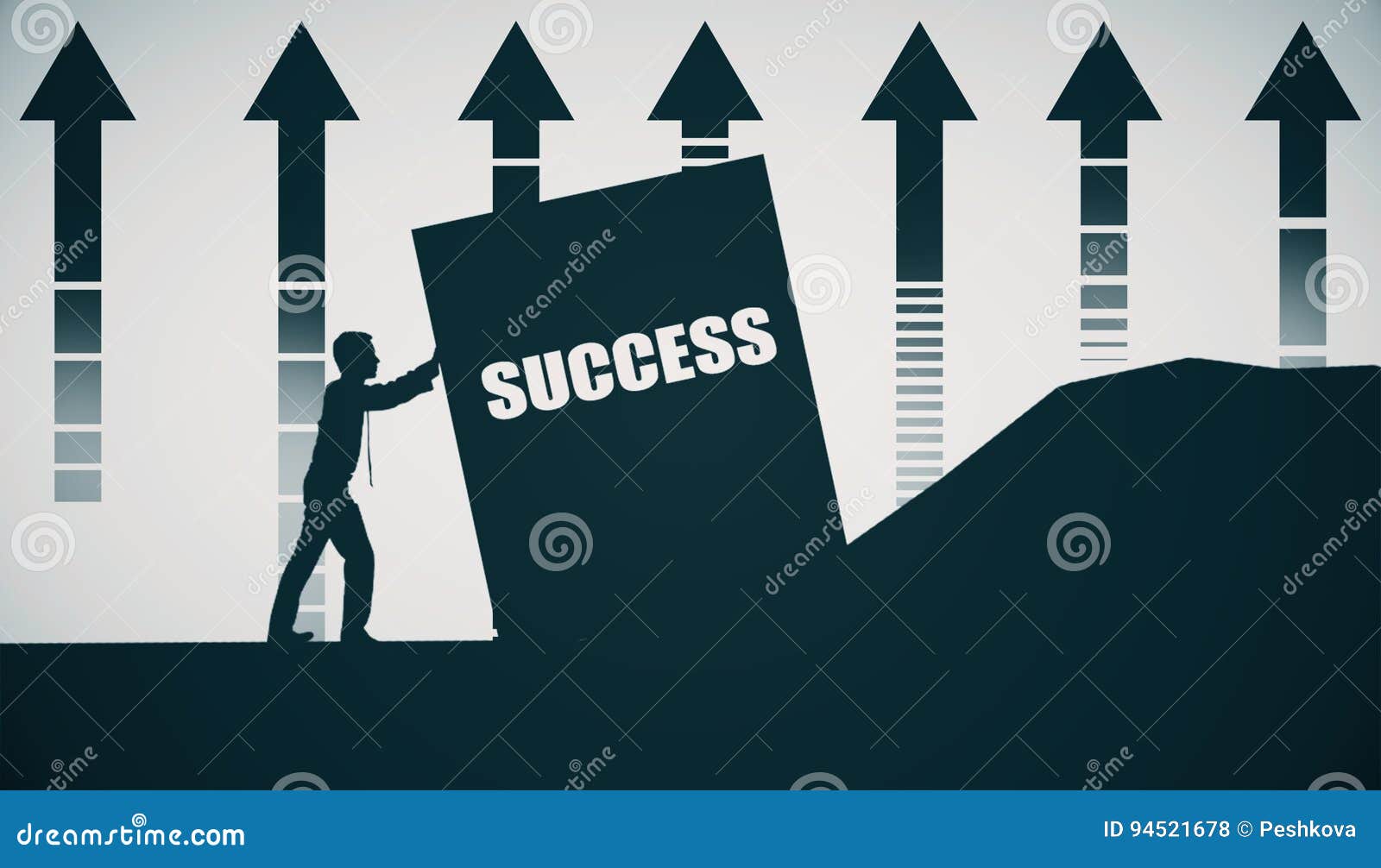 Hard work concept stock illustration. Illustration of figure - 94521678