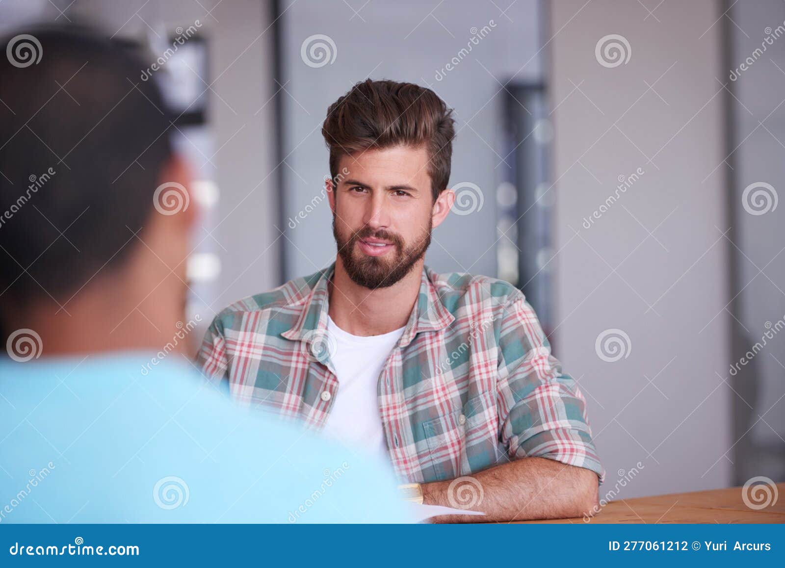 Hard at Work. a Handsome Young Man Working in His Office. Stock Photo ...
