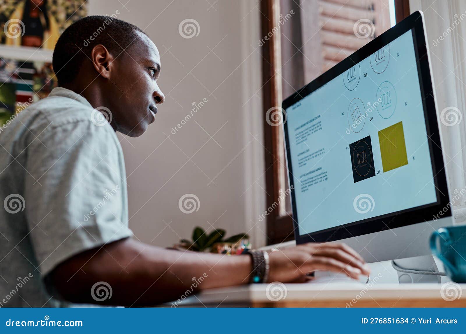 Hard Work is His Greatest Business Secret. a Young Businessman Using a ...