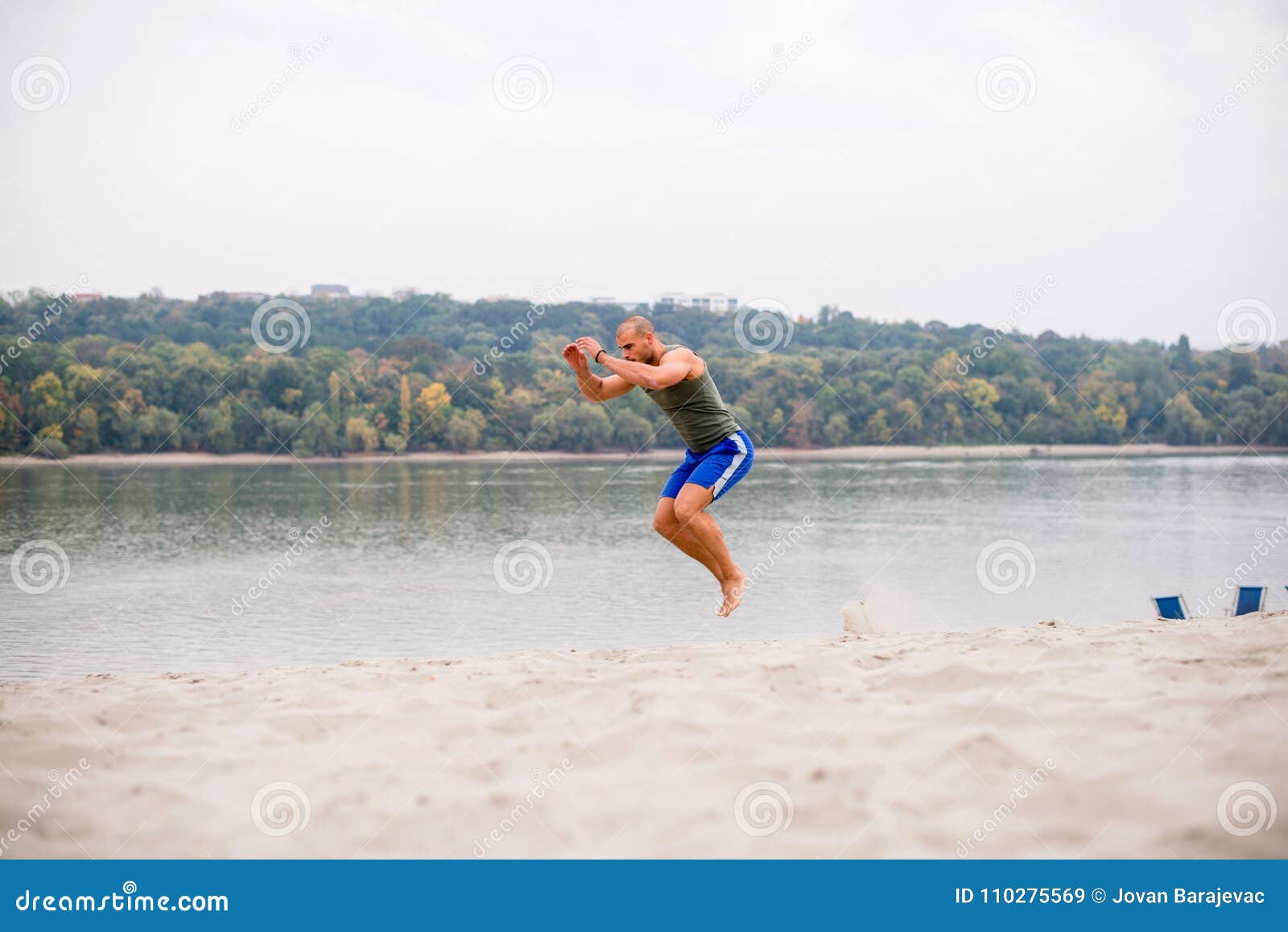 Hard work out on beach stock image. Image of ethnicity - 110275569