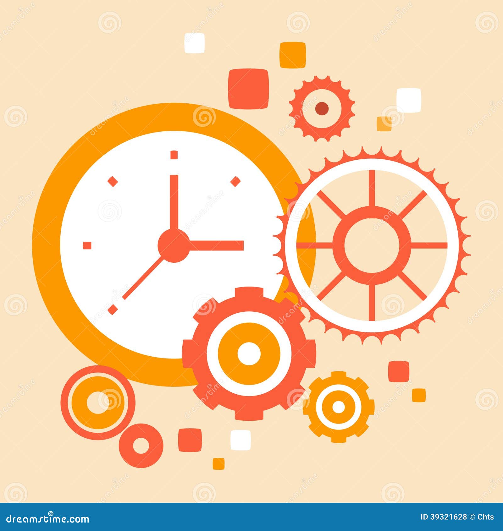 Hard work time stock illustration. Illustration of digital - 39321628