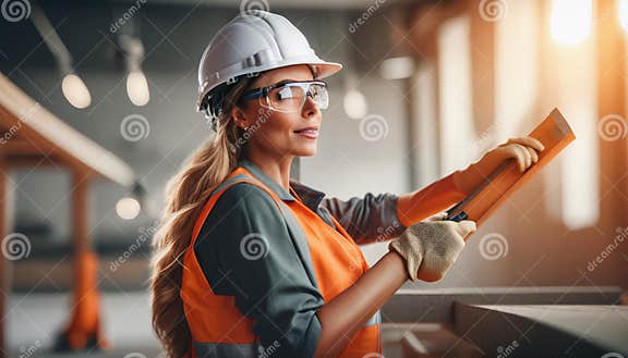 Hard Workers Involved in Construction Activities Stock Illustration ...