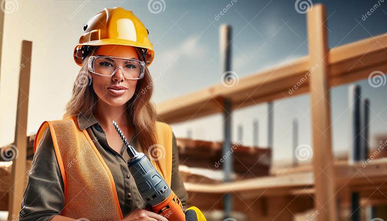 Hard Workers Involved in Construction Activities Stock Illustration ...