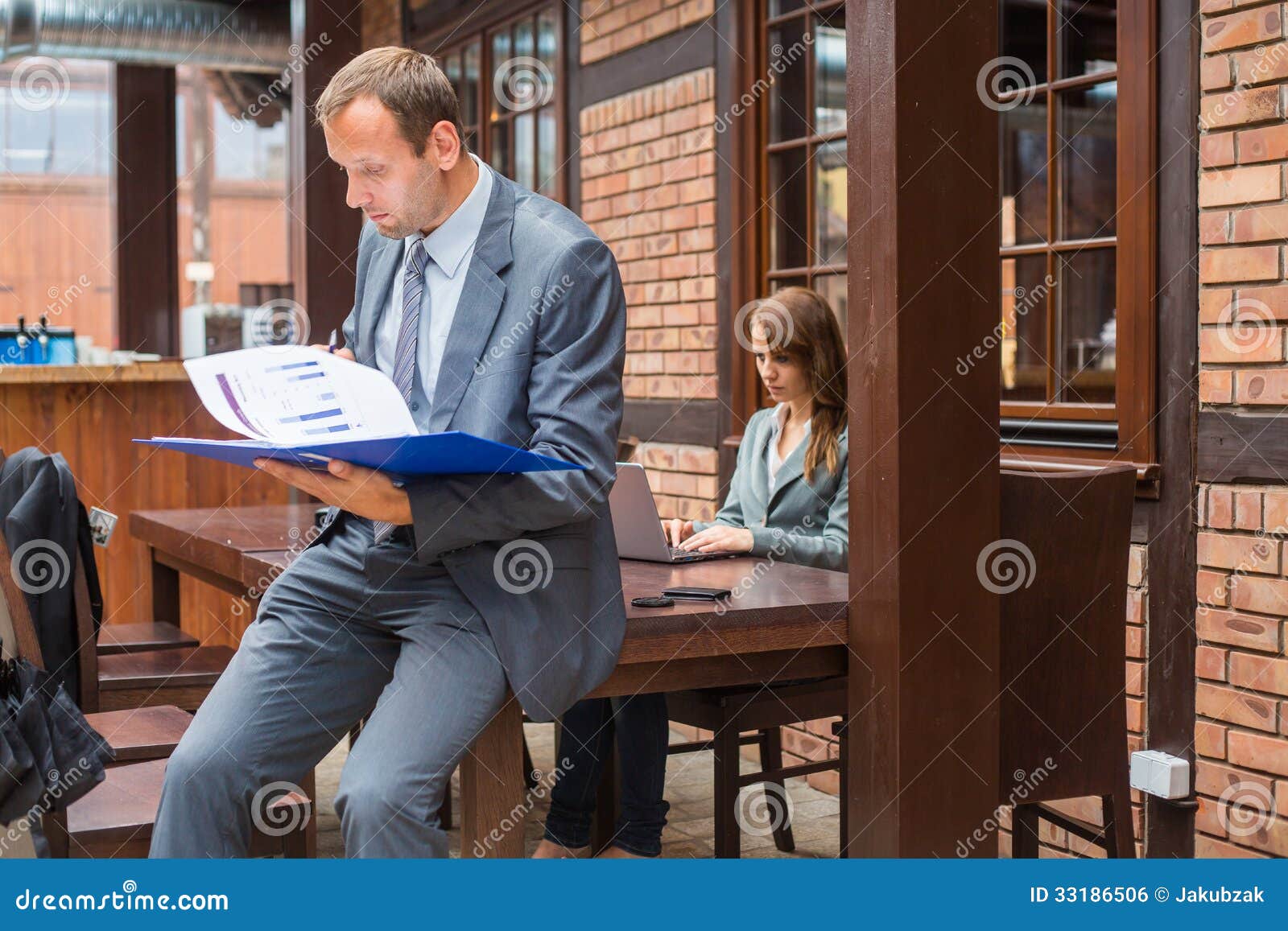 Hard Working Boss with His Secretary. Stock Photo - Image of duty ...