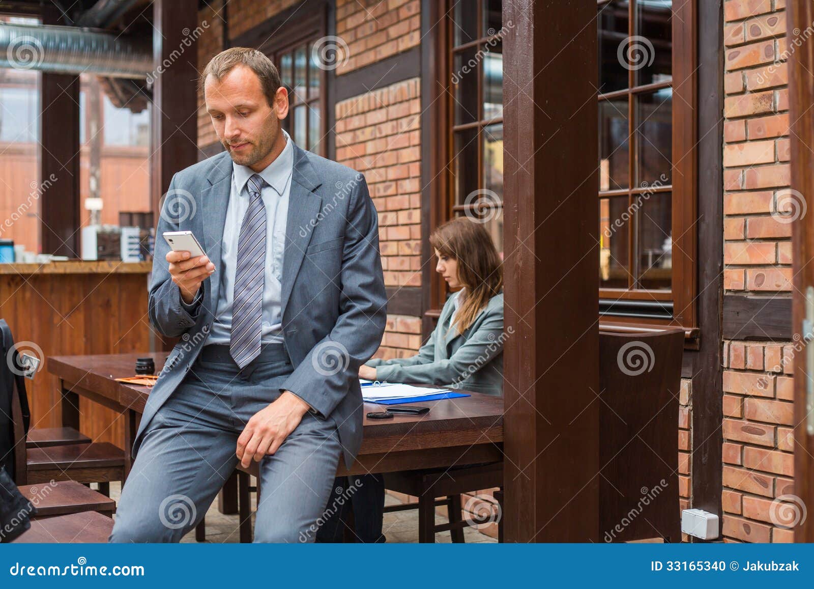 Hard Working Business People. Stock Photo - Image of laptop, cell: 33165340