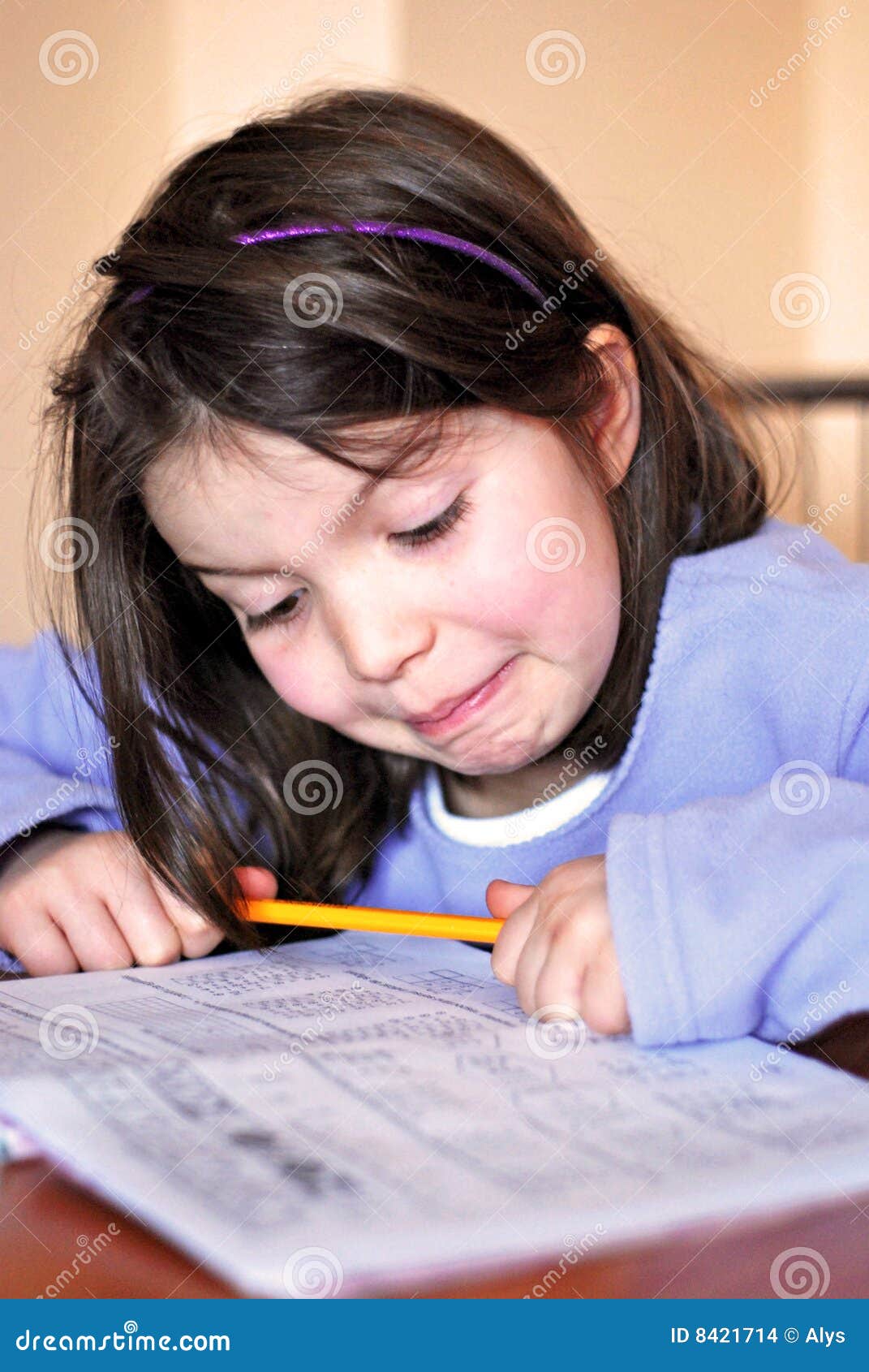 Hard-working girl stock photo. Image of study, learning - 8421714