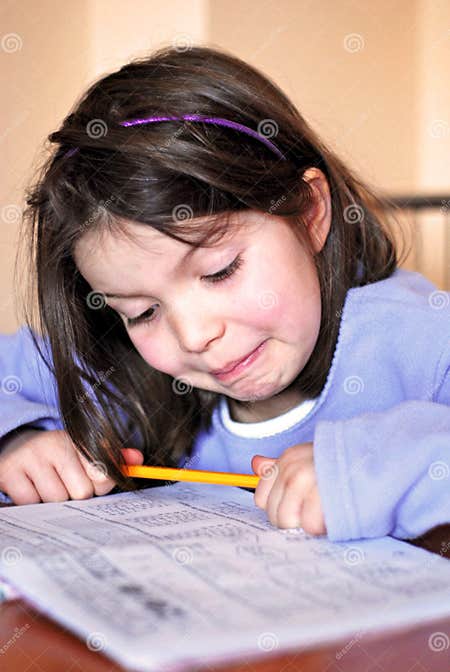 Hard-working girl stock photo. Image of study, learning - 8421714