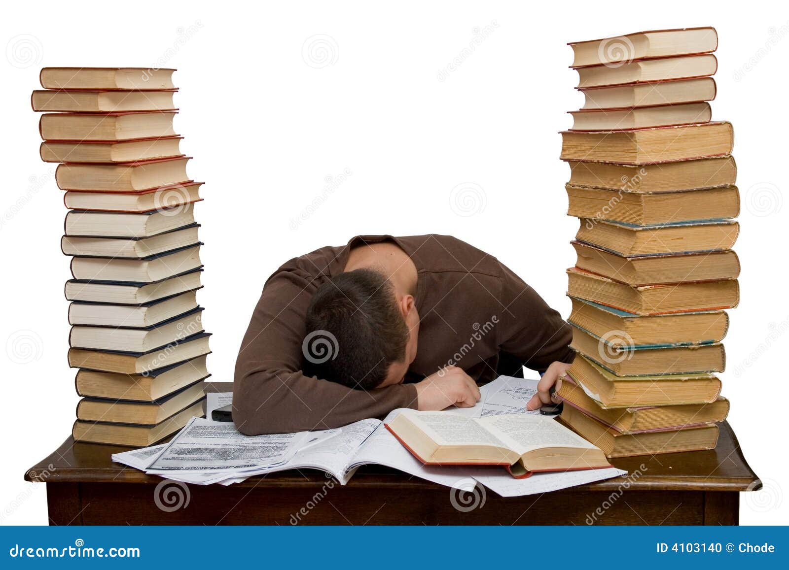 Hard working man stock photo. Image of learning, office - 4103140
