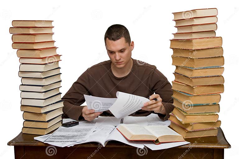 Hard working man stock image. Image of educative, boredom - 4103161