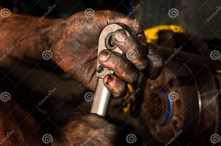 Hard Working Man with Hands Stock Image - Image of industry, bolt: 21490111