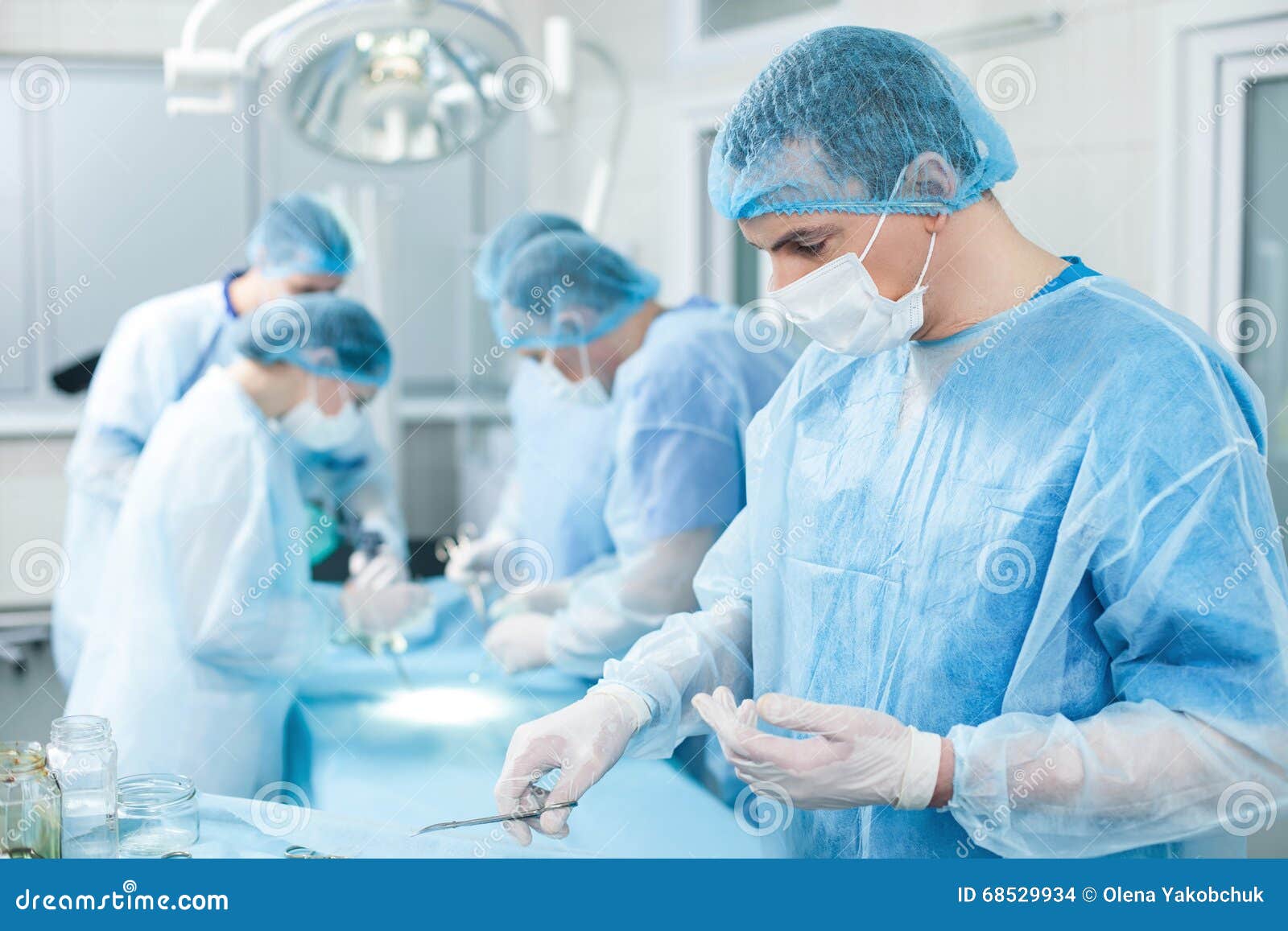 Hard Working Process in a Hospital Surgery Stock Photo - Image of human ...