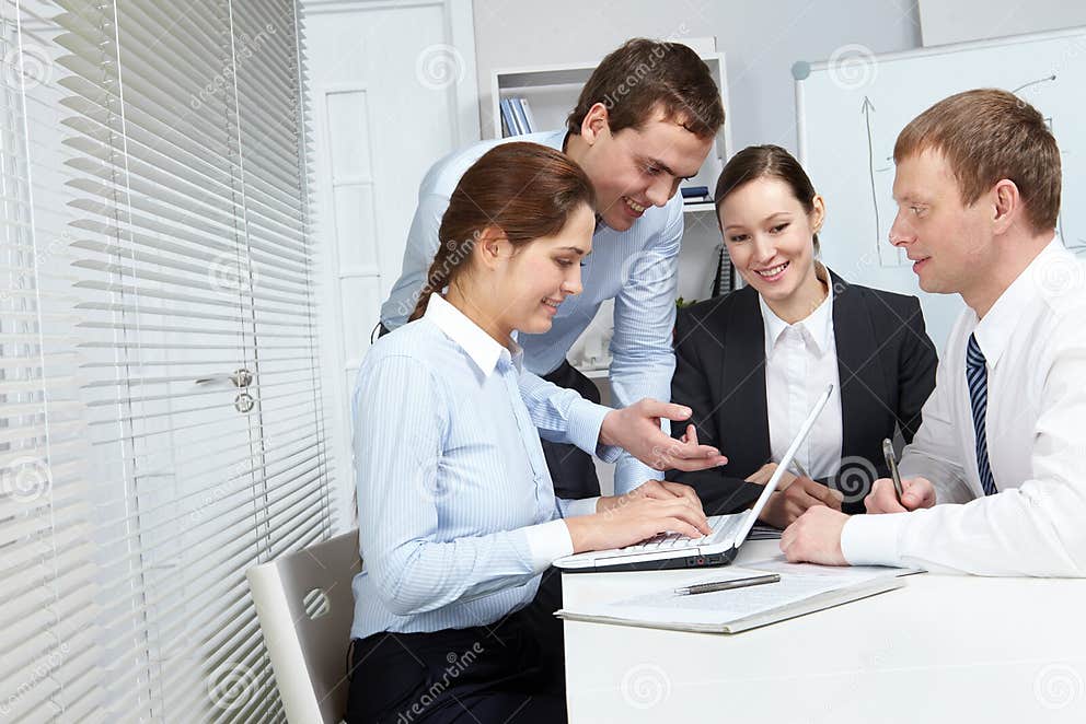 Hard-working team stock image. Image of interior, meeting - 17787825
