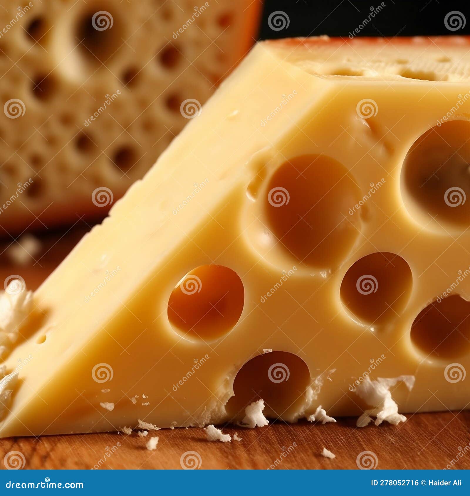 Hard Yellow Cheese with Background in Cheese Collection. Generative AI ...