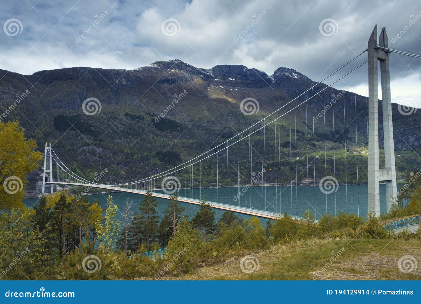 Hardanger Bridge in Norway Spring Stock Photo - Image of nature ...