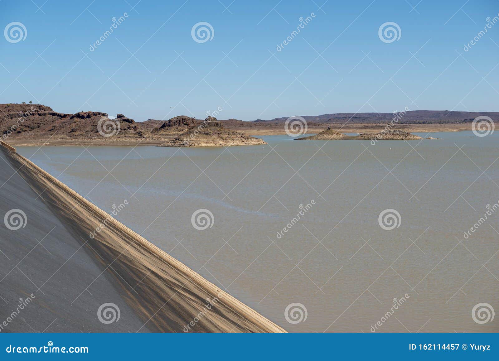 Hardap Dam in Namibia stock image. Image of africa, hardap - 162114457