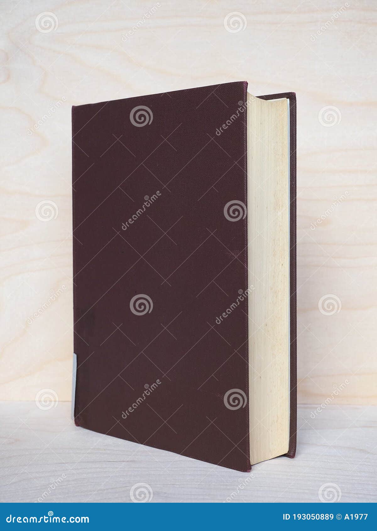 Hardback Book with Brown Cover Stock Image - Image of study, paper ...
