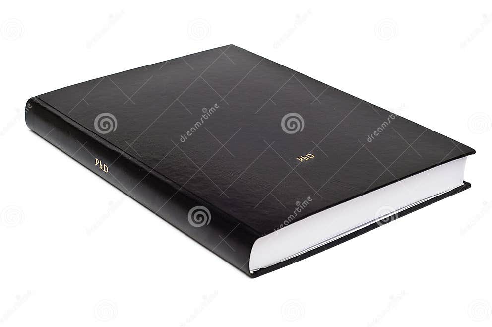 Hardbound Doctoral Dissertation Stock Image - Image of educational ...