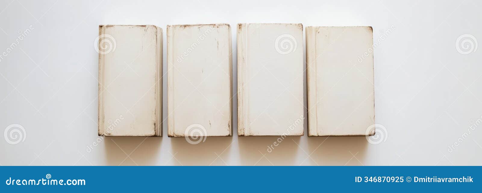 Hardcover Books in Closed and Open Positions, Isolated on White Stock ...