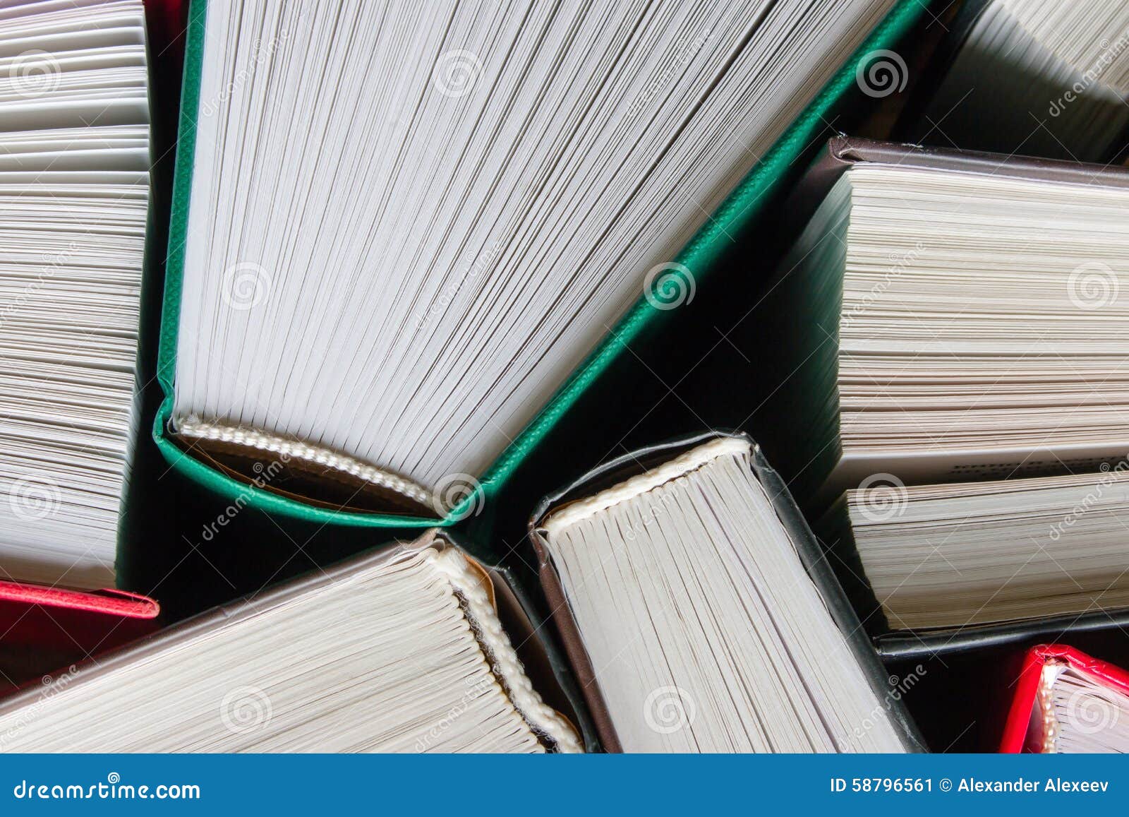 Hardcover books top view stock image. Image of book, concept - 58796561