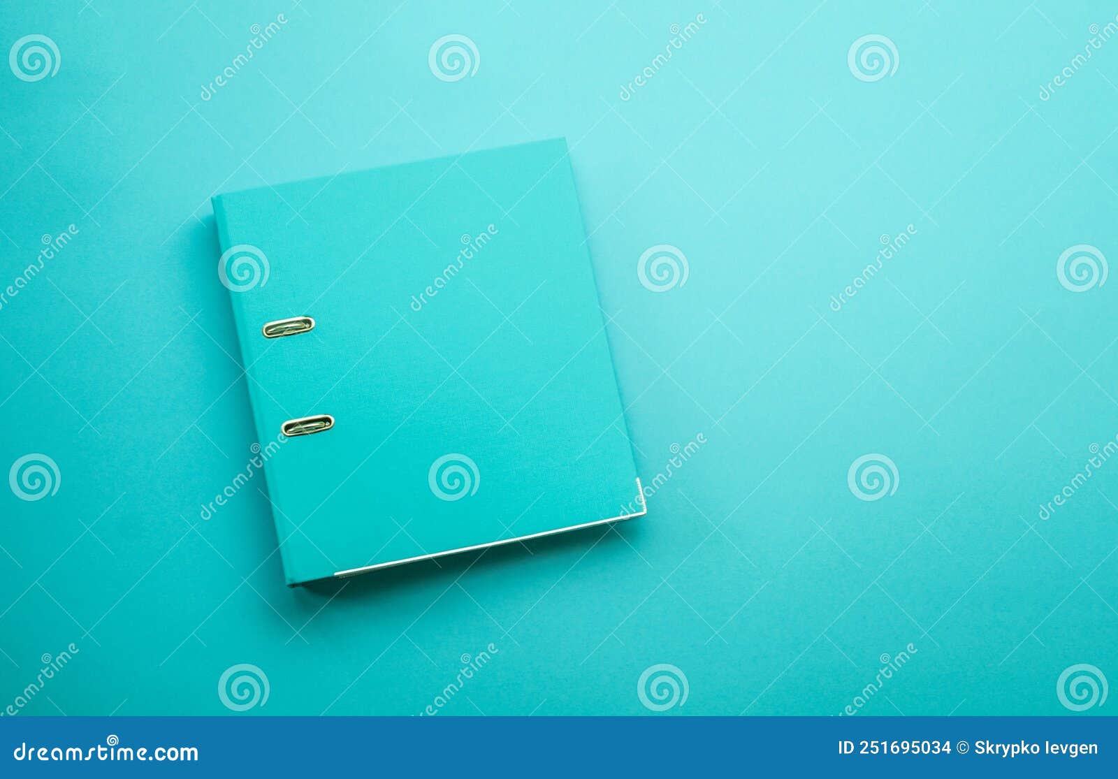 Hardcover Folder on Blue Background Stock Photo - Image of cover, file ...