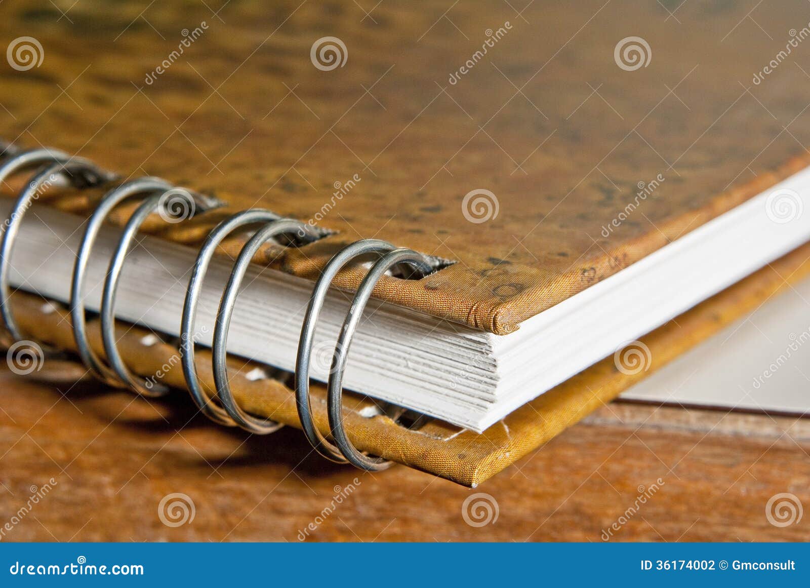 Hardcover Wire-o Closeup III Stock Photo - Image of magazine, notepad ...