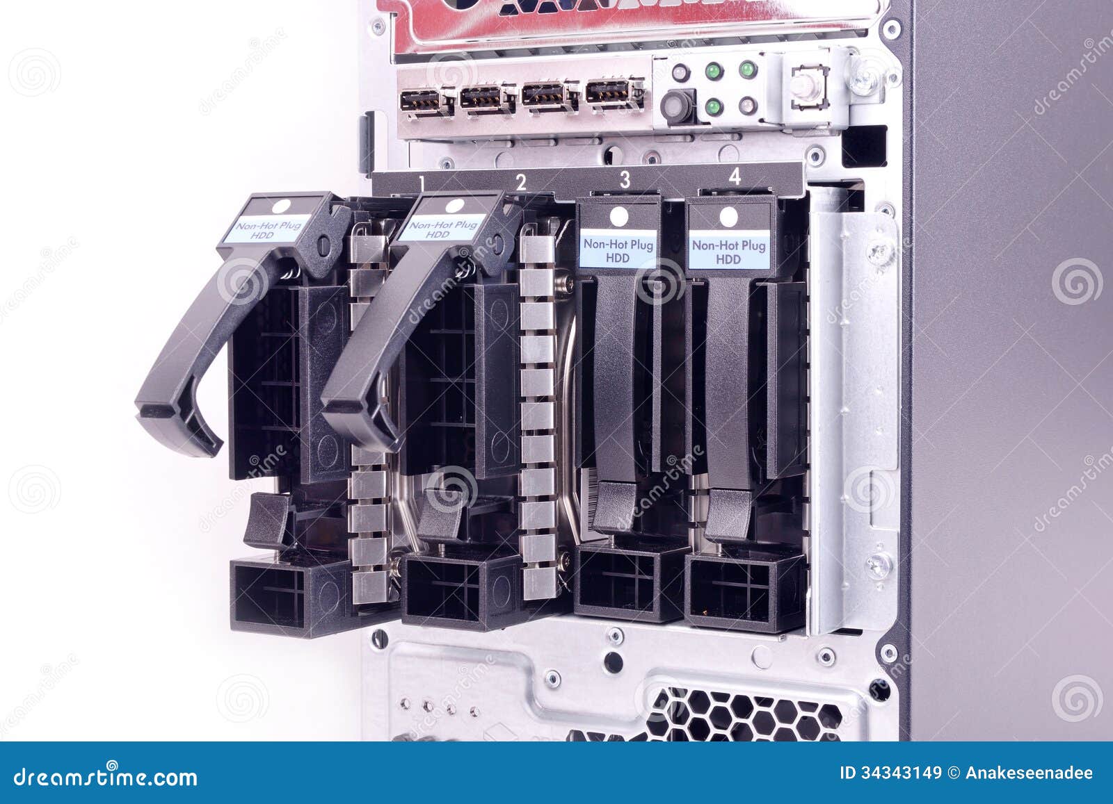 Harddisk bay stock image. Image of rack, storage, array - 34343149