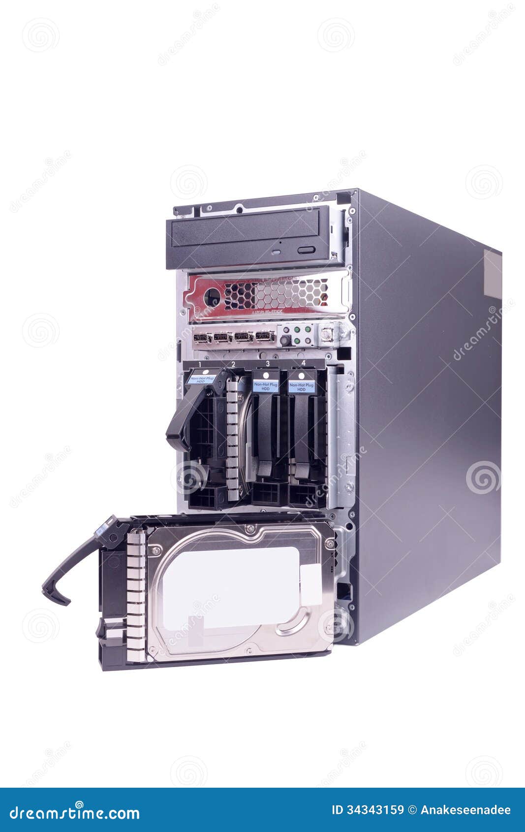 Harddisk bay stock image. Image of technician, color - 34343159