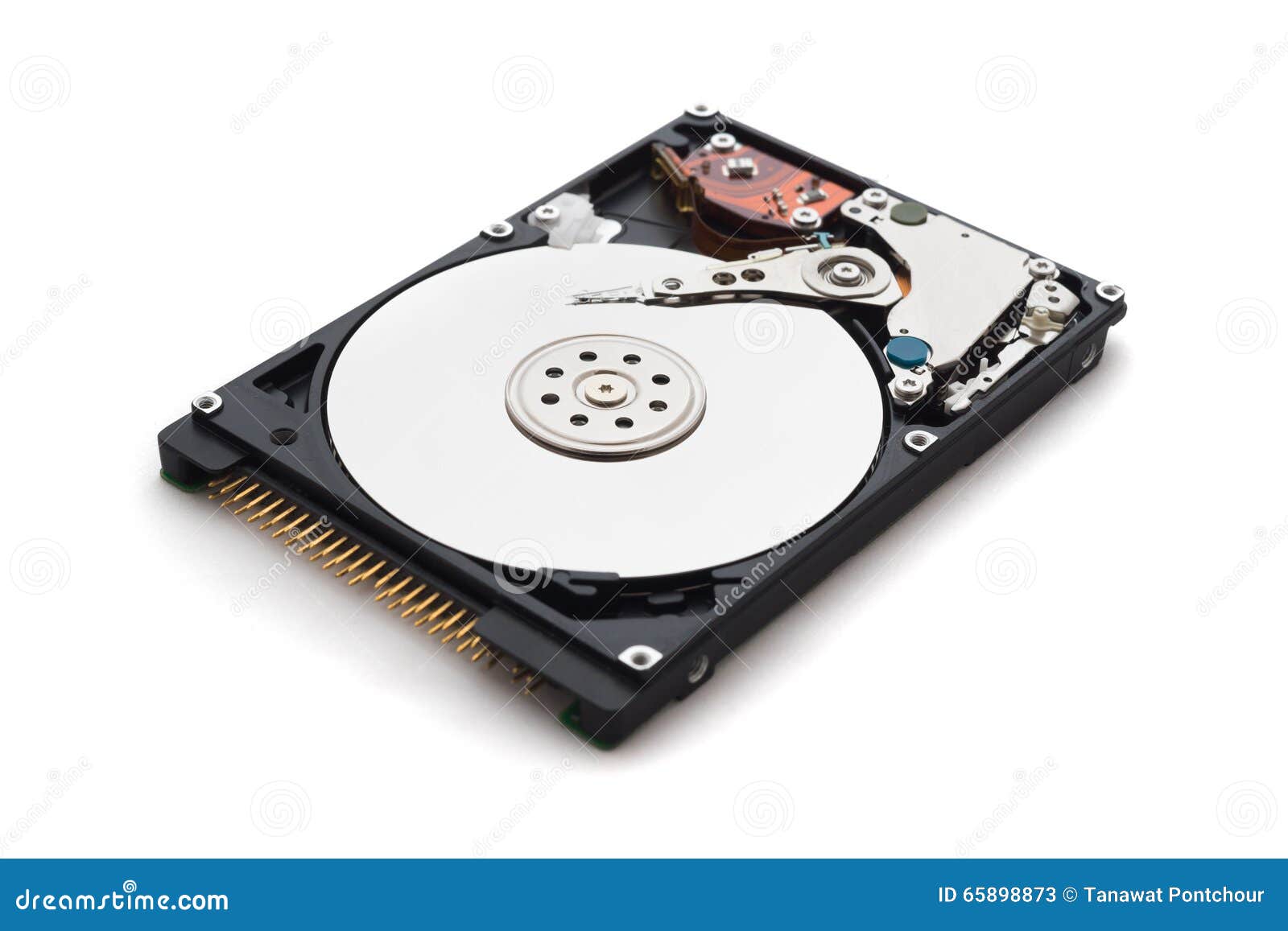 Harddisk Drive with Top Cover Open Stock Image - Image of head, digital ...
