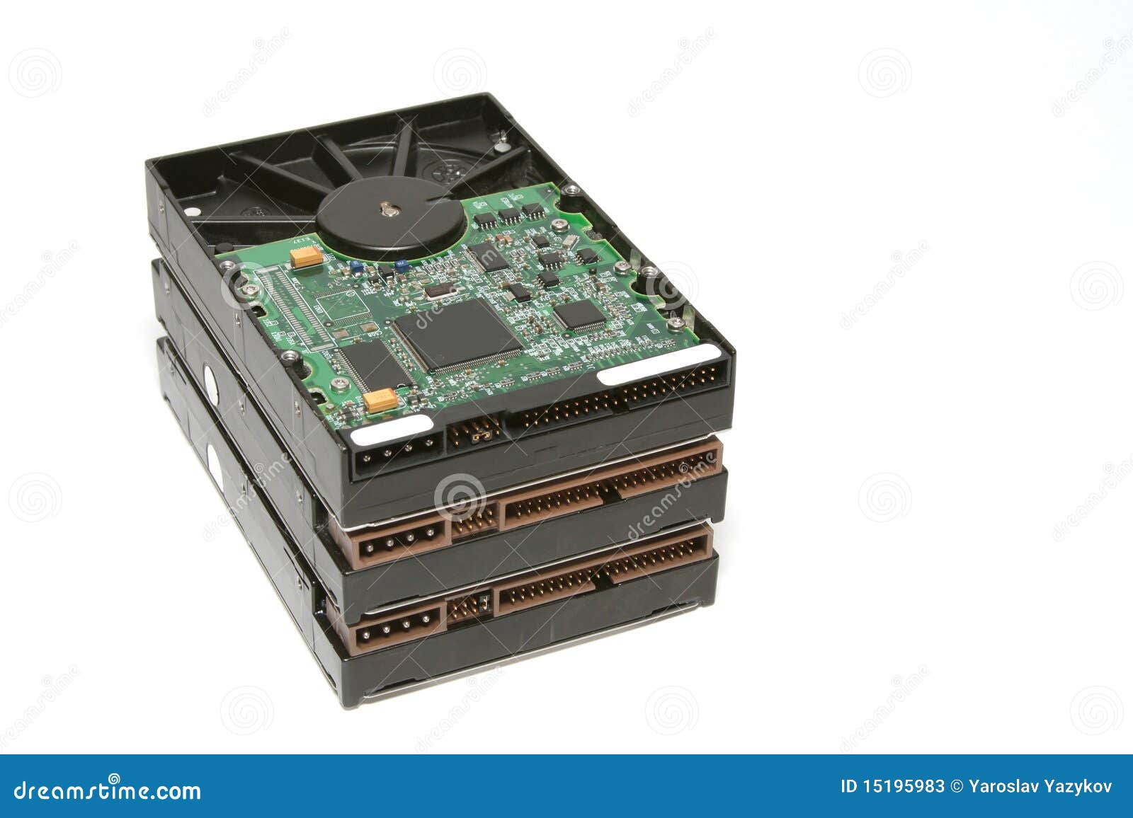 Harddisk tower stock image. Image of macro, gigabyte - 15195983