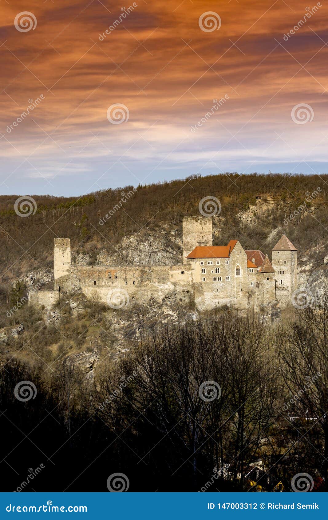 Hardegg castle, Austria stock photo. Image of exteriors - 147003312