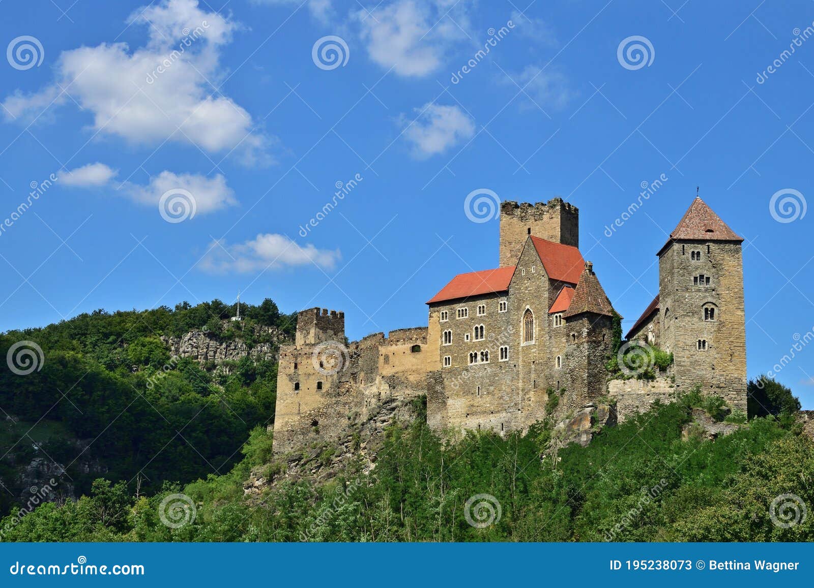 Hardegg Castle, Austria stock image. Image of podyji - 195238073