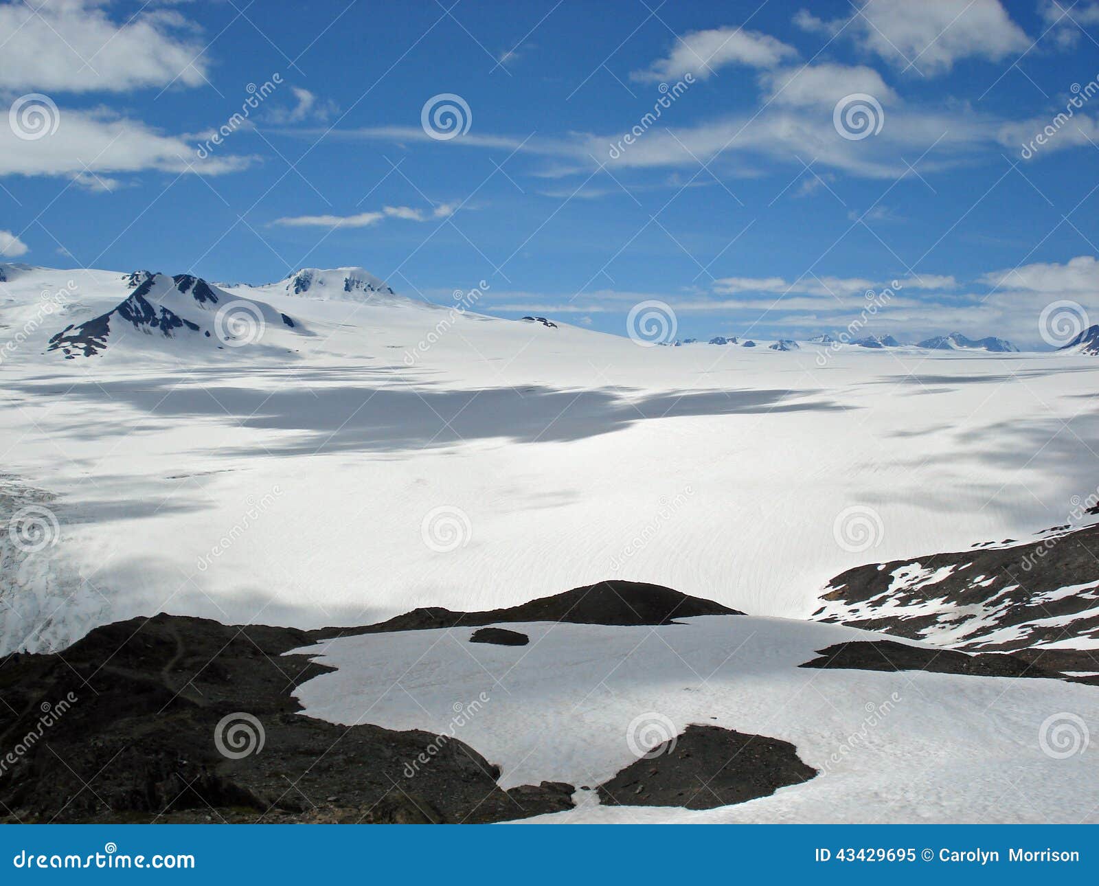 Harding Icefield Kenai Alaska Stock Image - Image of alaska, harding ...