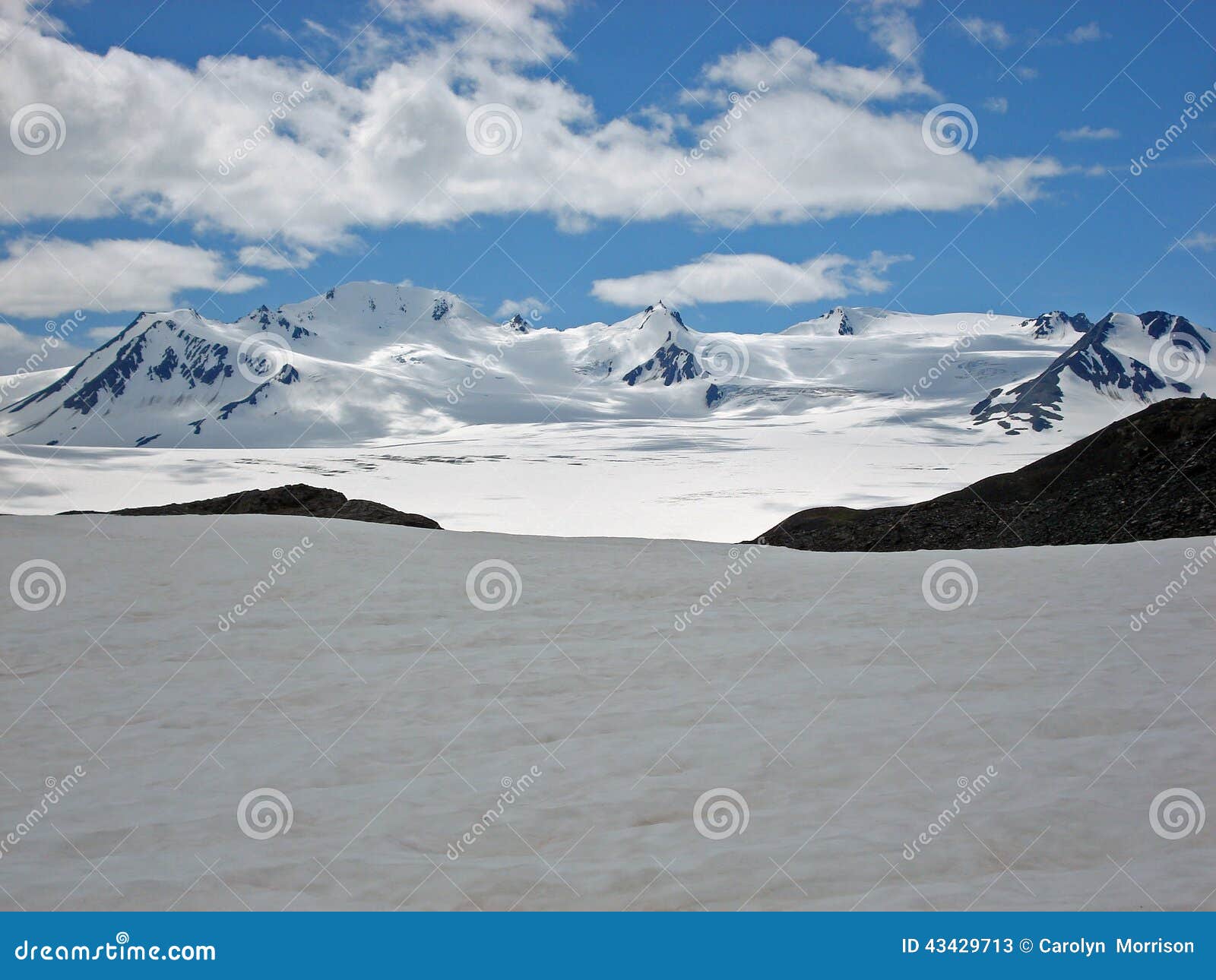Harding Icefield Kenai Alaska Stock Image - Image of america, trail ...